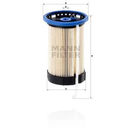 MANN PU8007 Diesel Fuel Filter Element - Metal Free | MANN Filters R Us